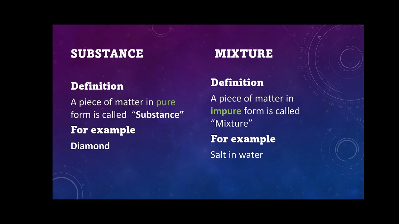 Definition of matter, substance physical & chemical properties lecture ...
