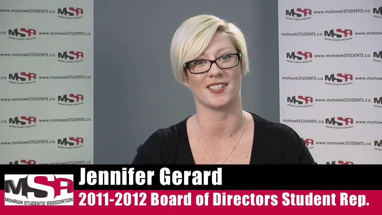 Jennifer Gerard Board of Directors Student Rep - YouTube
