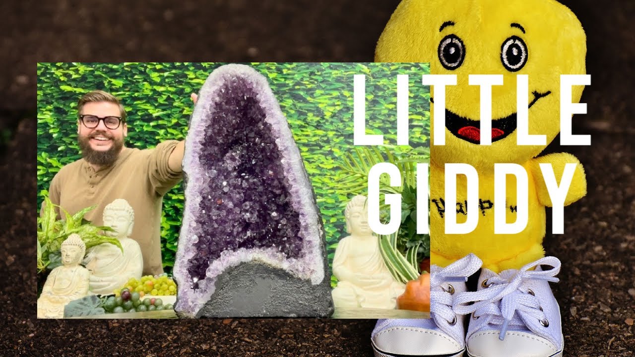 "LITTLE GIDDY" Amethyst Geode Crystal 12.00 High Quality Brazil ...