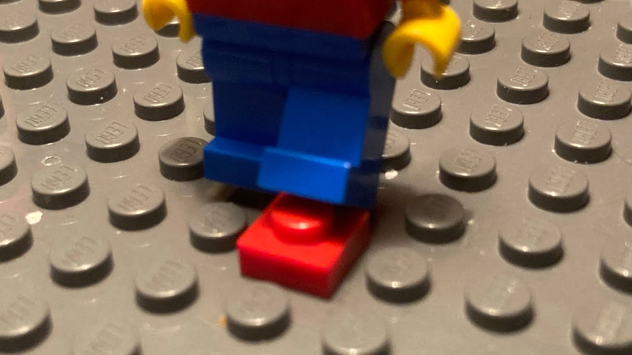 Lego man steps on Lego - YouTube