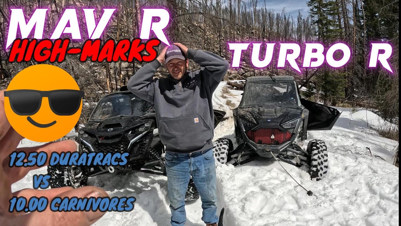 MAV R vs TURBO R *SPRING SNOW* RIDE! - YouTube