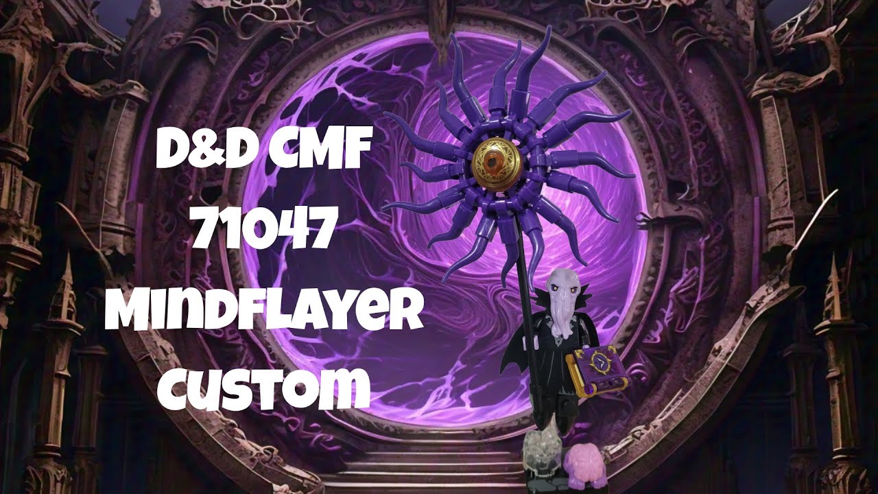 We made a custom floating Lego Mind flayer Minifigure! - YouTube