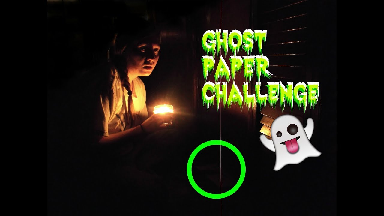 Ghost Paper Challenge At 3 am! - YouTube