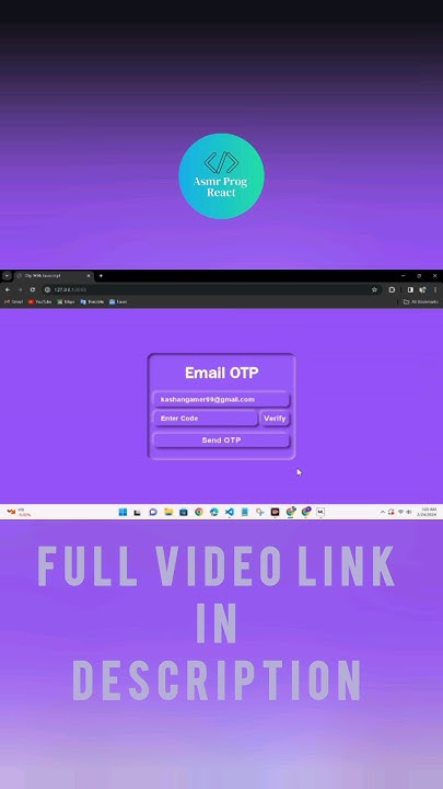 Email OTP setup using JavaScript | Html Css JavaScript - YouTube