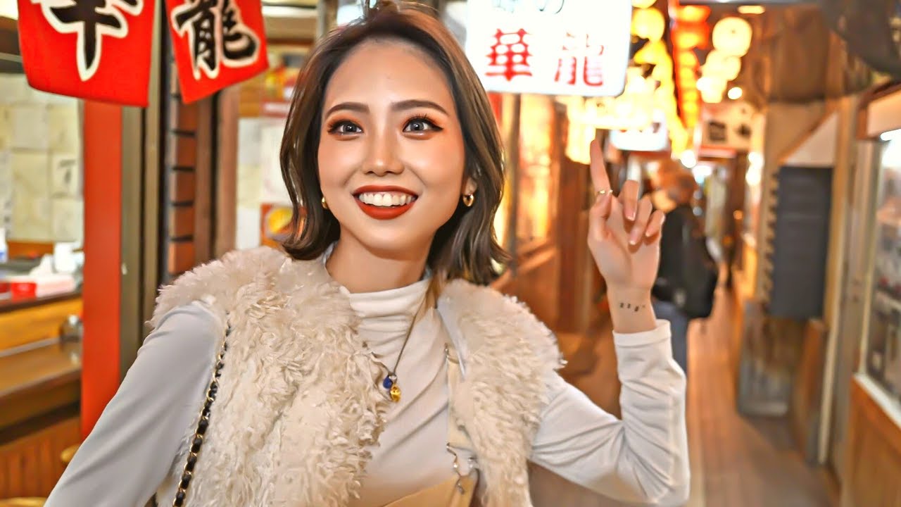 She Guides Me in Japan's Largest Nightlife North of Tokyo - YouTube