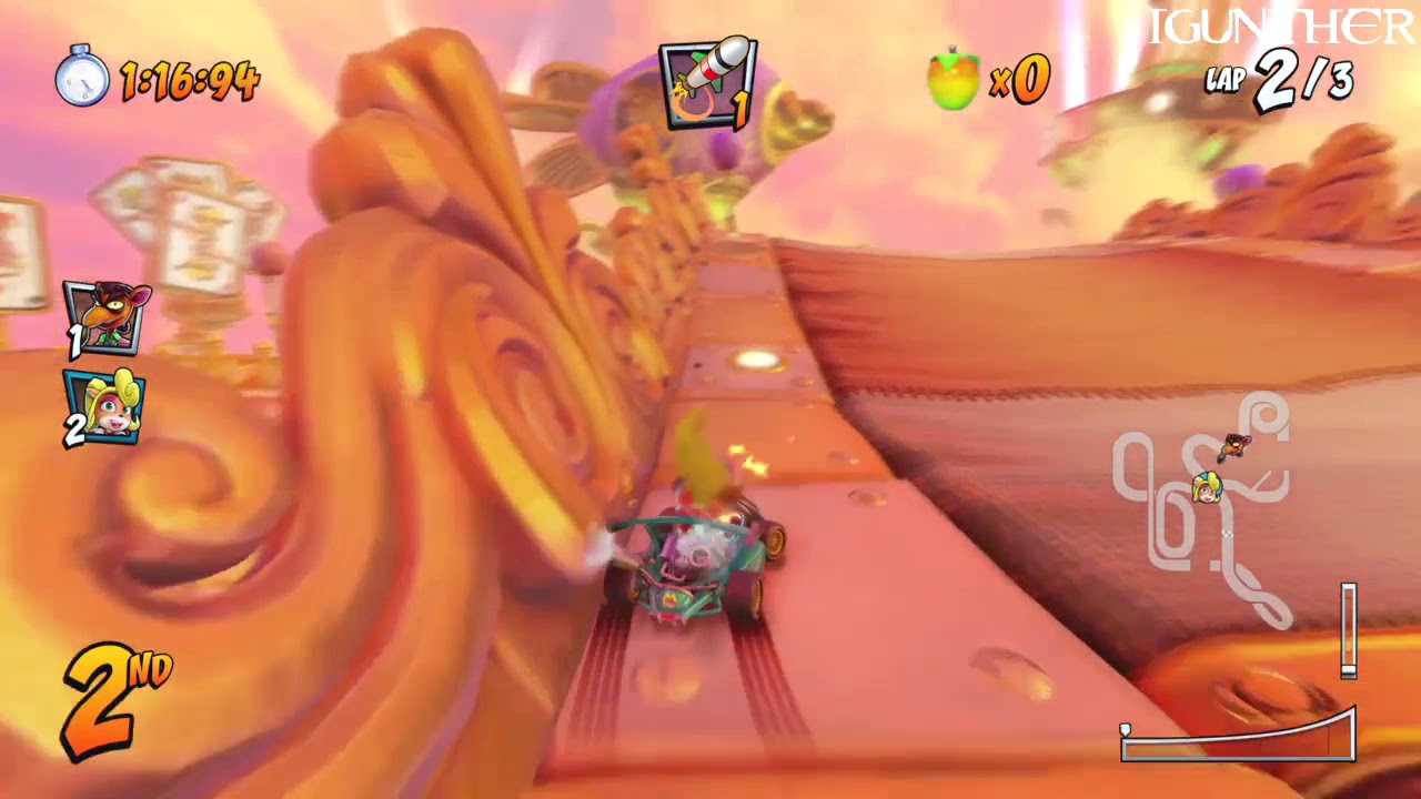 Crash Team Racing Nitro Fueled: Pinstripe Boss - Hard Difficulty - YouTube