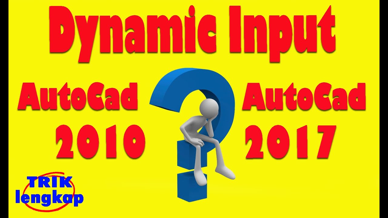 Cara Mengaktifkan Dynamic Input di Autocad - YouTube