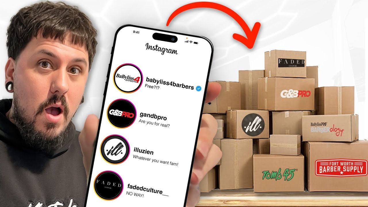 Dm'ing 50 Brands to see what I can get for FREE!!! - YouTube