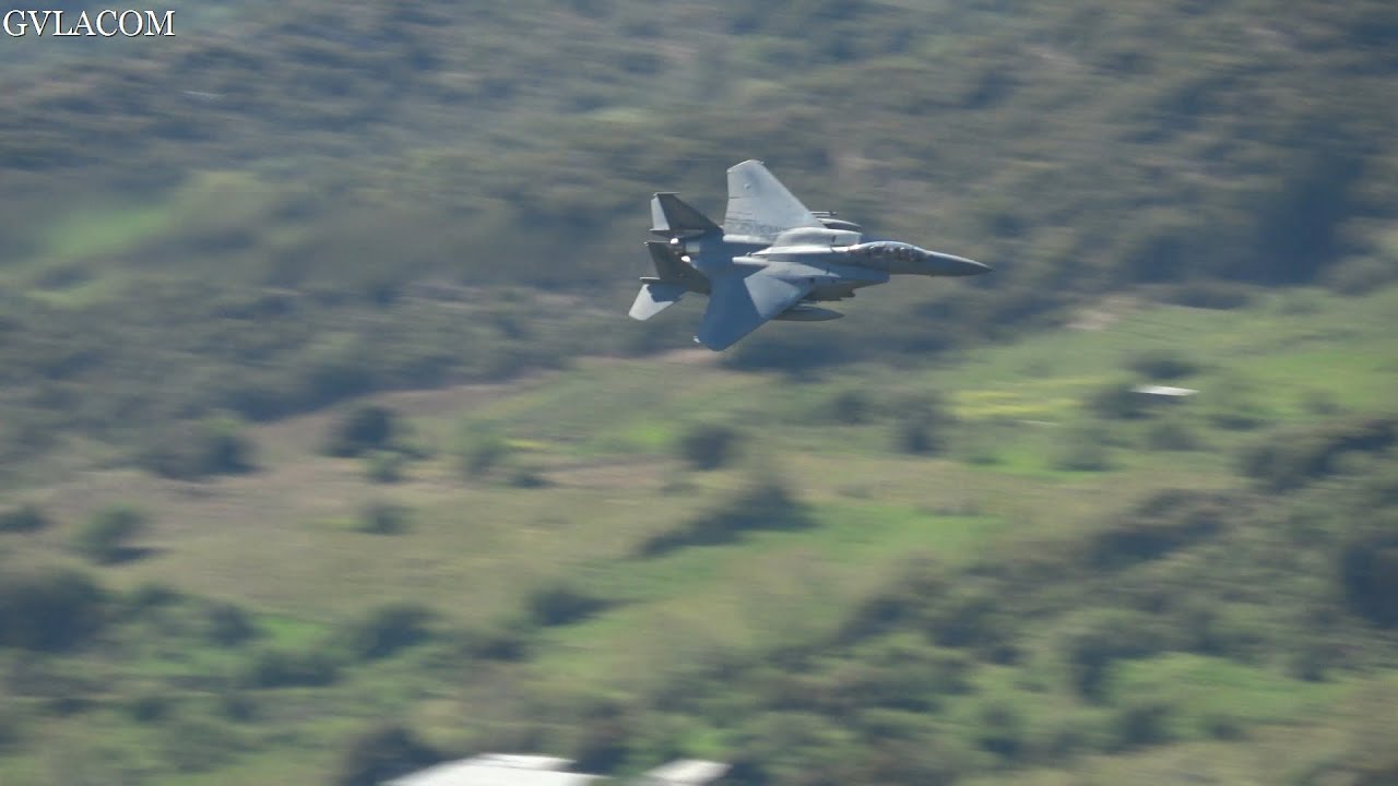 Low level flying Royal Saudi Air Force F-15SA at Iniochos 2023 - YouTube