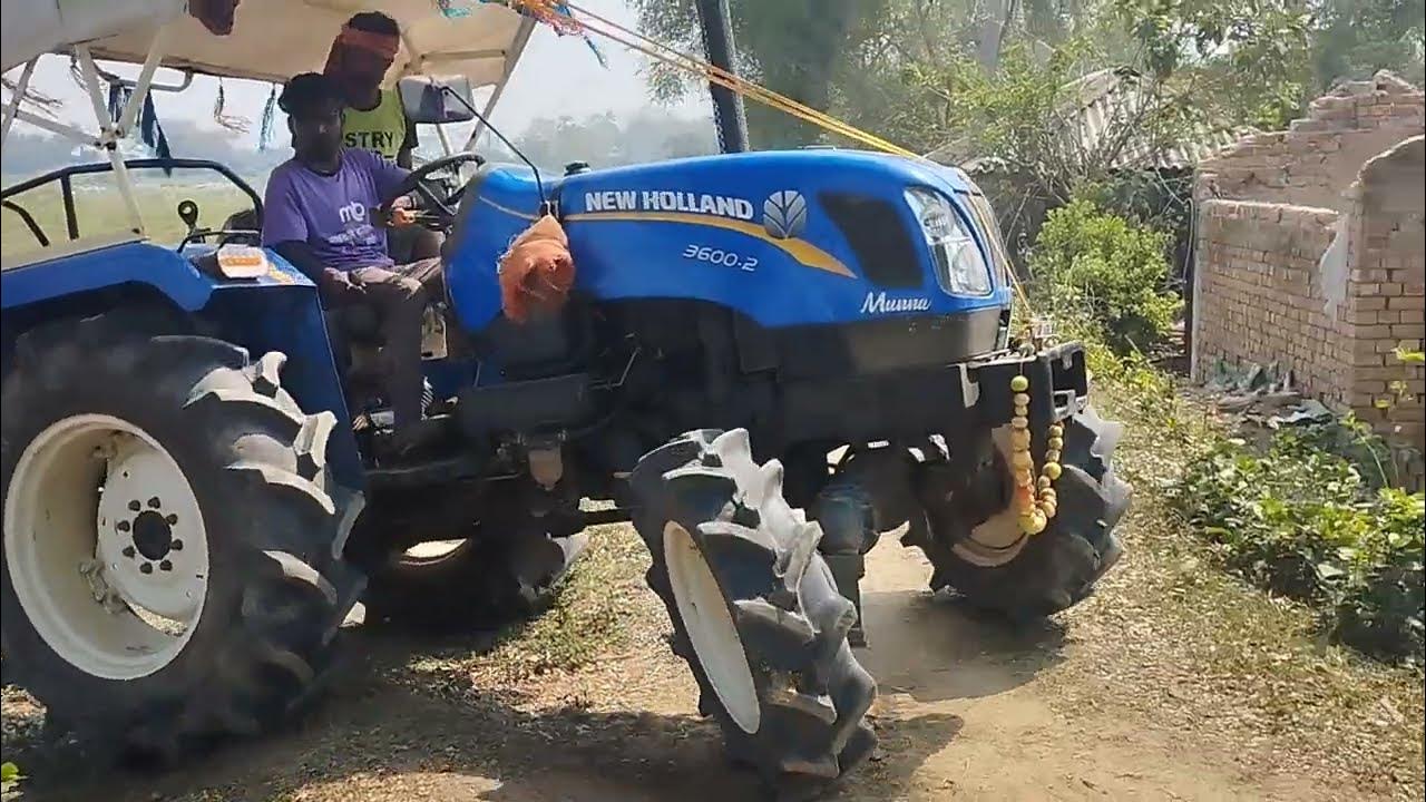 New holland excel 3600 _2 4wd with full load front lifting #tractor #newholland #FieldsonWheel ...