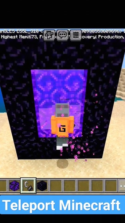 How To Make In Teleport Minecraft 👍 || #shorts #minecraft - YouTube