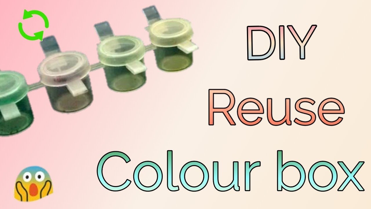 waste colour box reuse idea , best out of waste water colour box, New ...