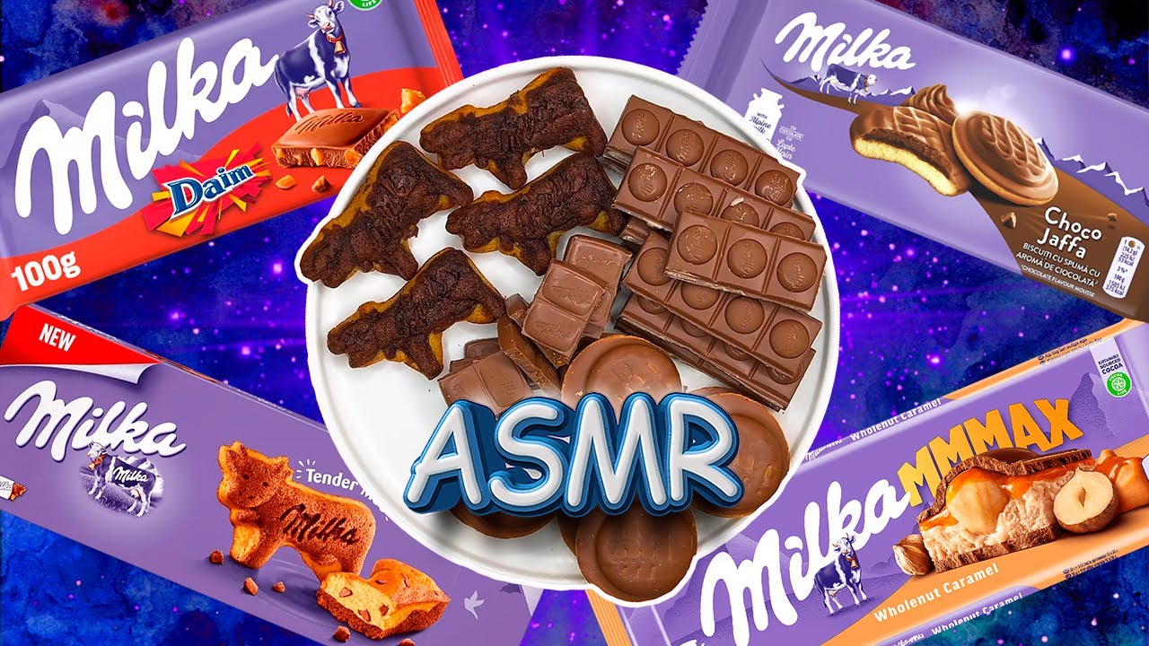 Yummy Filling Platter a lot of Milka | ASMR - YouTube