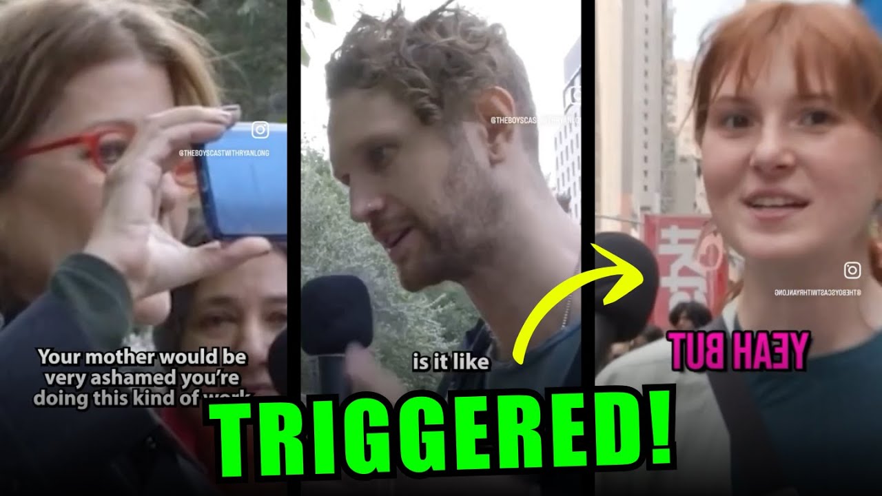 Angry FEMINISTS Get Easily TRIGGERED By Man - YouTube