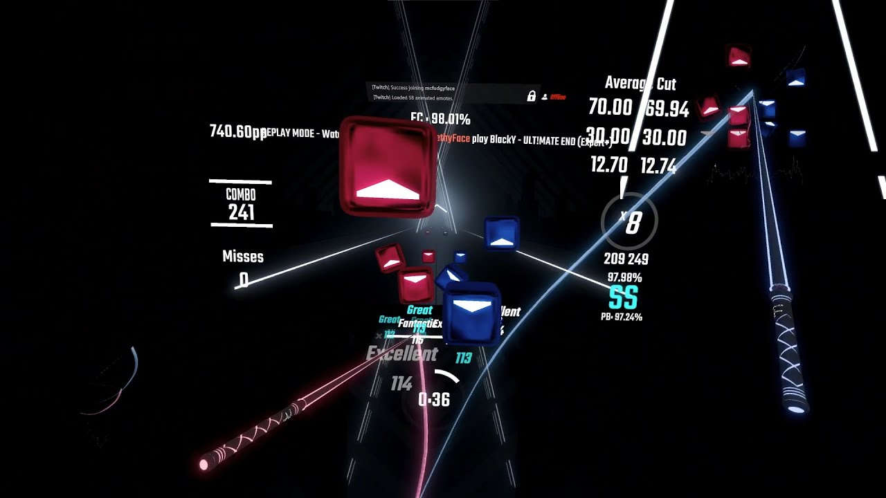 Beat Saber Blacky Ult Mate End 2 Fc 97 24 621 62pp Youtube