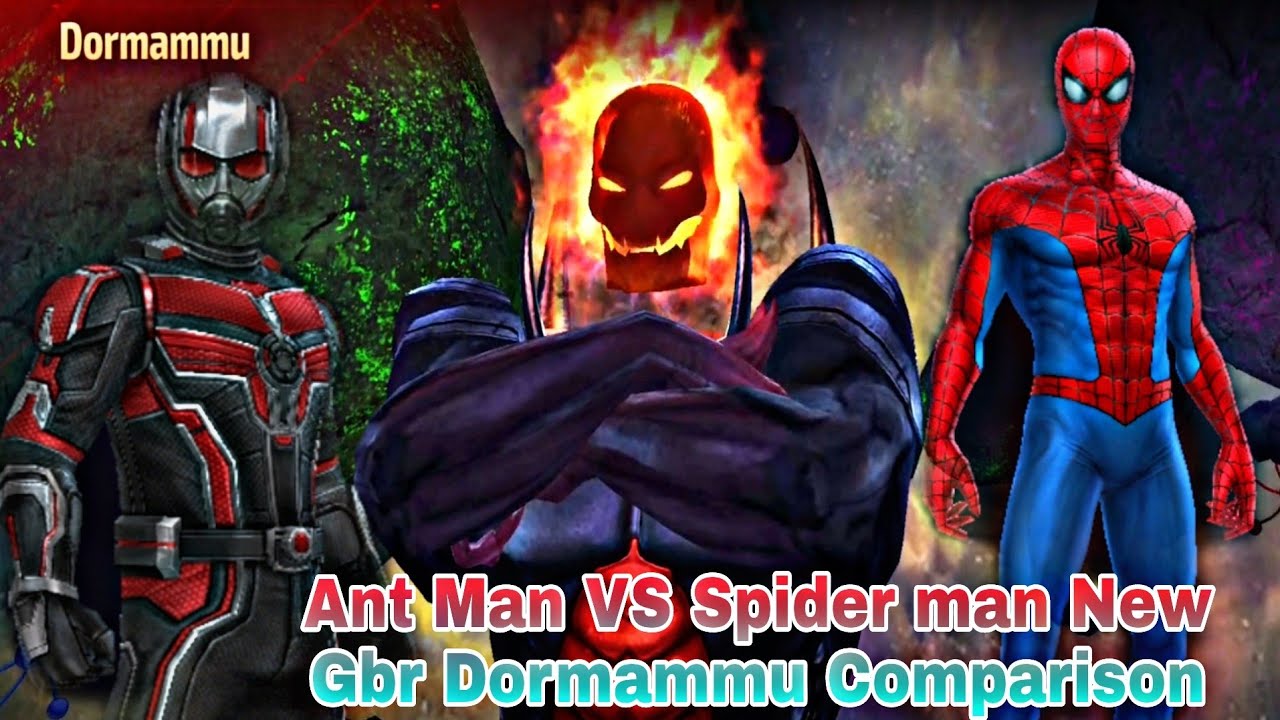 Ant Man VS Spider man New Gbr Dormammu Comparison - Marvel Future Fight ...