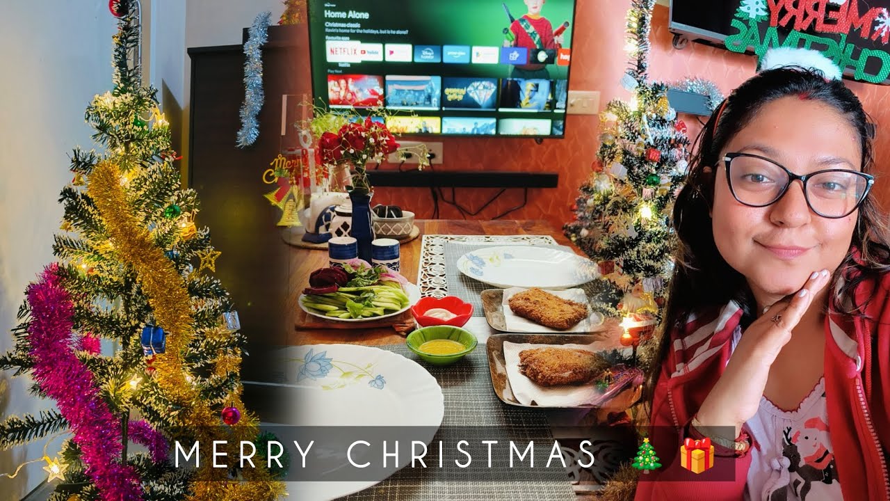 Christmas Celebration '24|Home 🏡|Bhetki Fish Fry|My Christmas Tree ...
