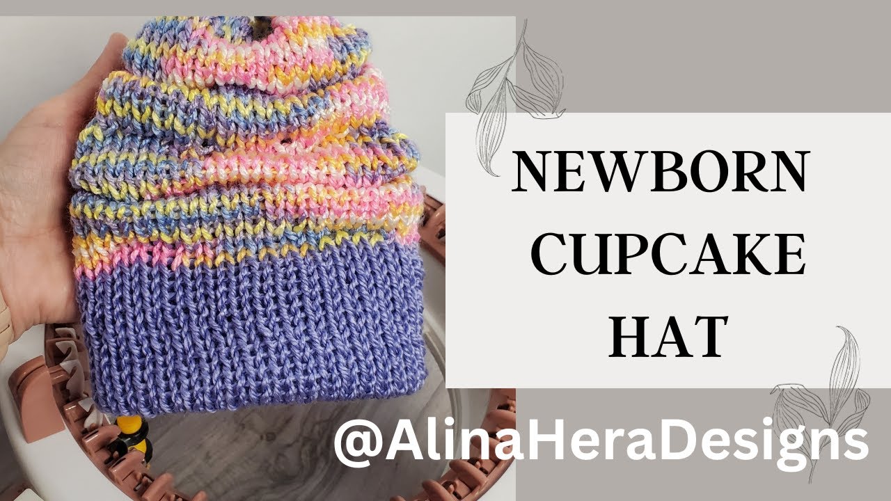 Cupcake Hat or Christmas Tree Hat made on Sentro Knitting Machine ...