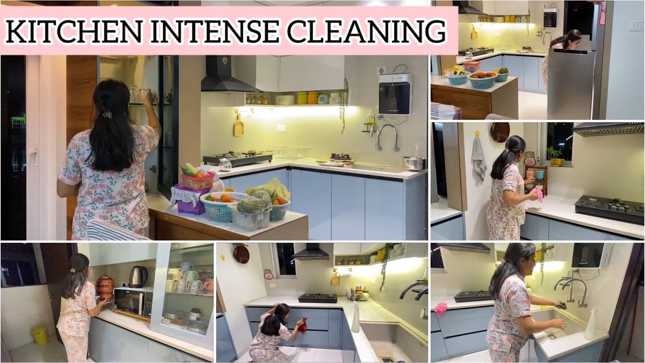 Clean & Tidy kitchen Tips | Night time Cleaning Routine | - YouTube
