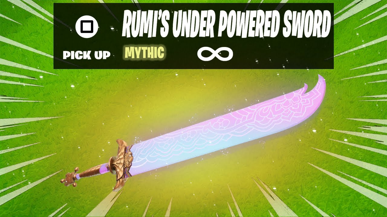 Rumi's Empowered Sword Mythic Only Challenge in Fortnite - YouTube