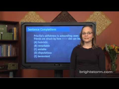 SAT Introduction to the Critical Reading Section - Brightstorm SAT Prep ...