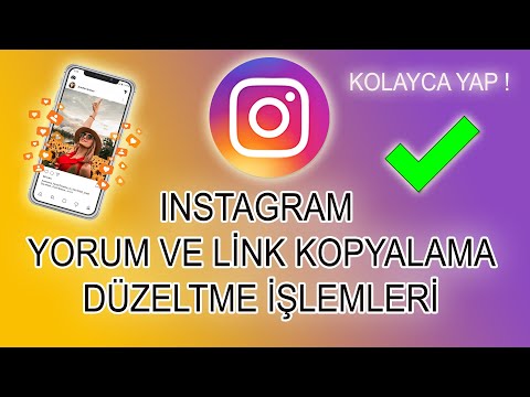 İnstagram'da Yazı, Bağlantı, Yorum Kopyalama ve Düzeltme | Çok kolay !