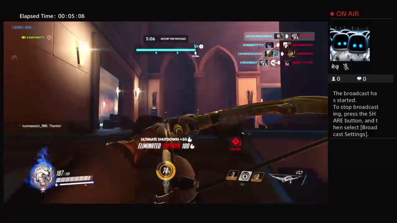 Overwatch Hanzo/WidowMaker Gameplay - YouTube