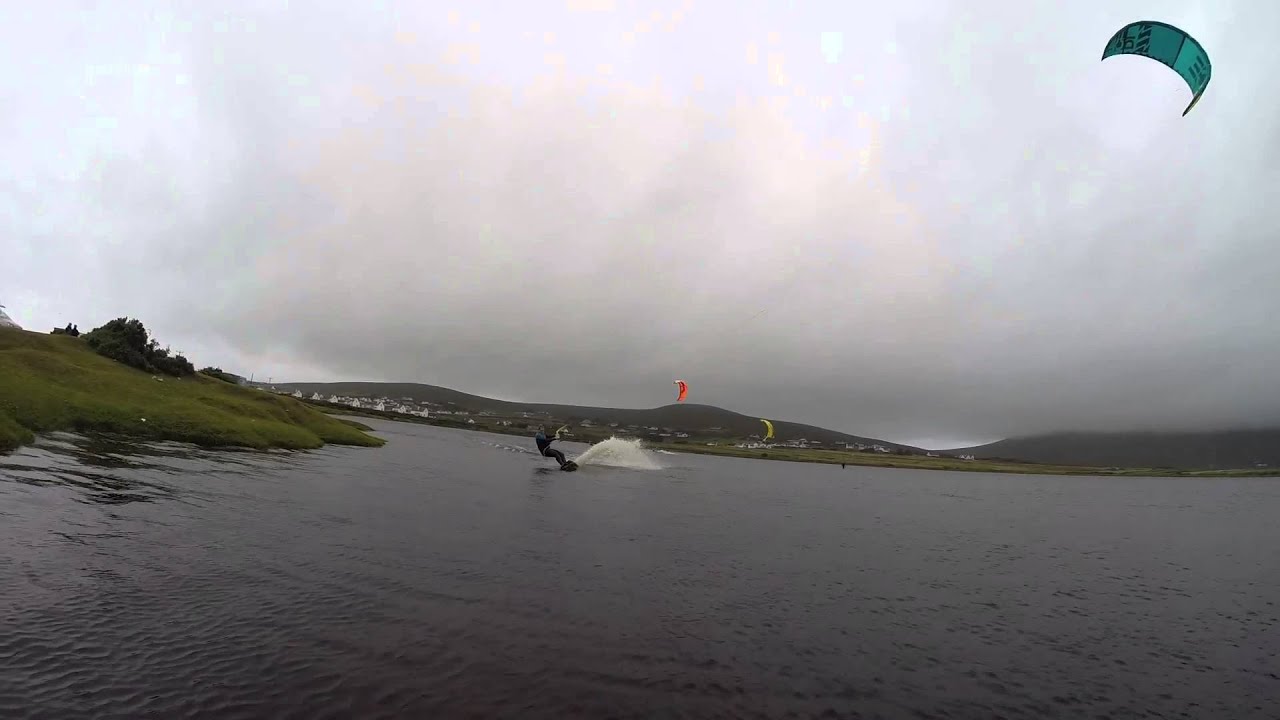 Achill Kitesurfing Keel Lake - YouTube