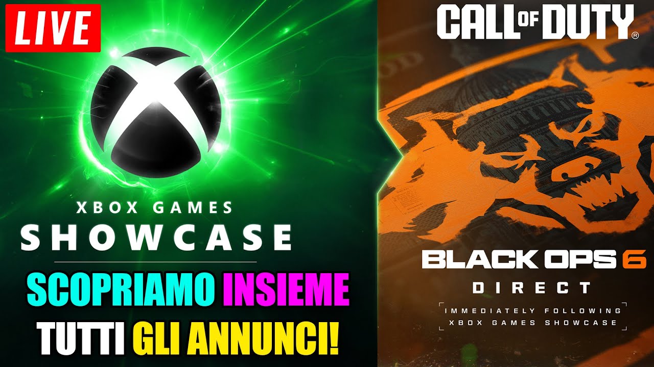 Xbox Games Showcase e Call of Duty: Black Ops 6 Direct - Con AleMiracle ...