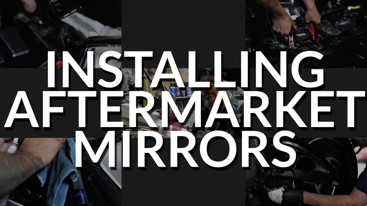 Installing Aftermarket Mirrors On Your Motorcycle - YouTube