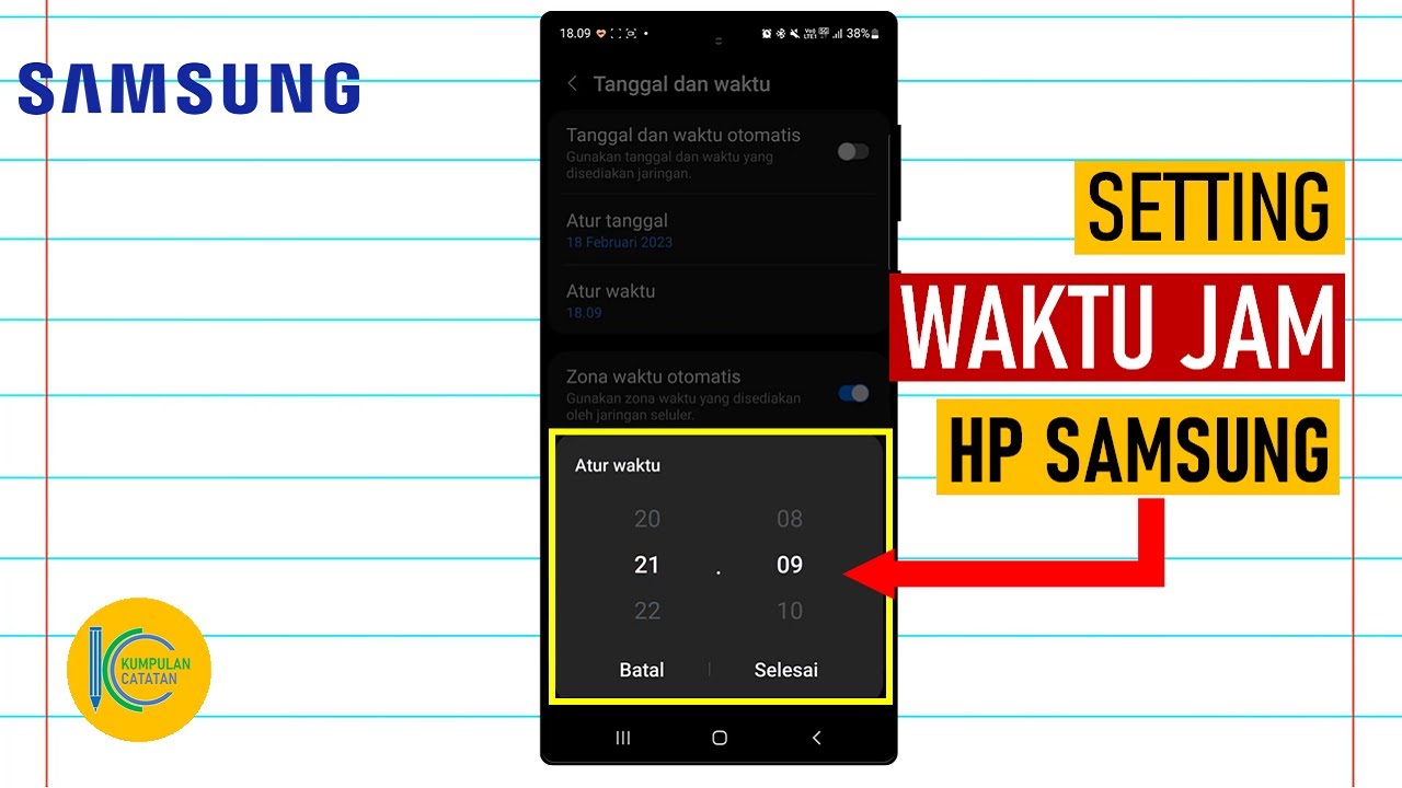 Cara Mengganti Jam di HP Samsung | Setting Jam di Handphone Samsung ...