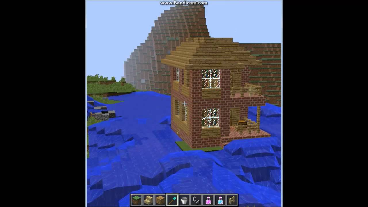 Minecraft casa de lemn o barosaneala - YouTube