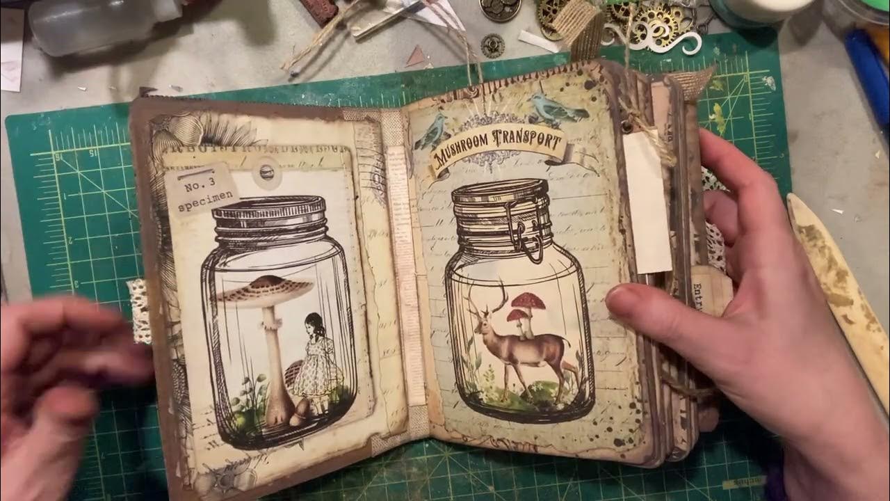Botanical Natural History Junk Journal Flipthrough - Spunky Misfit Girl - YouTube