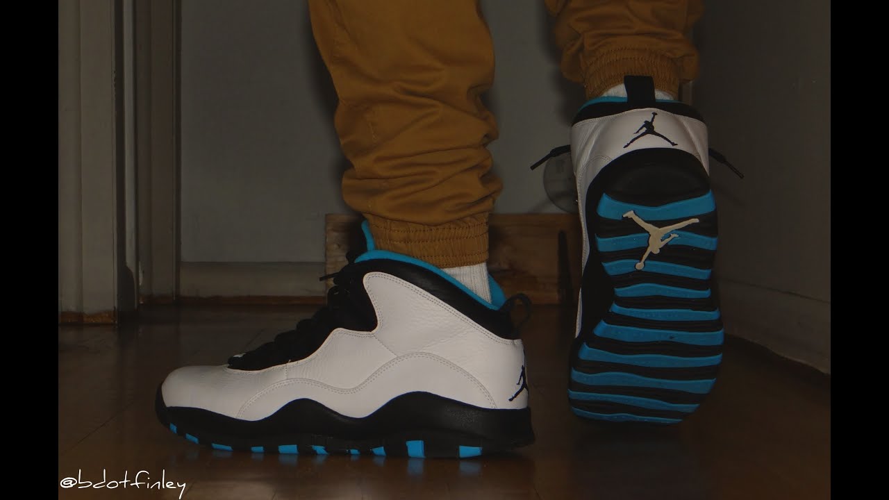 Retro 10 Powder Blue On Feet