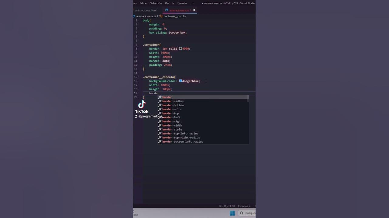 Animaciones En Css Programadorjs Coding Htmlcss Webdesign Youtube 1791