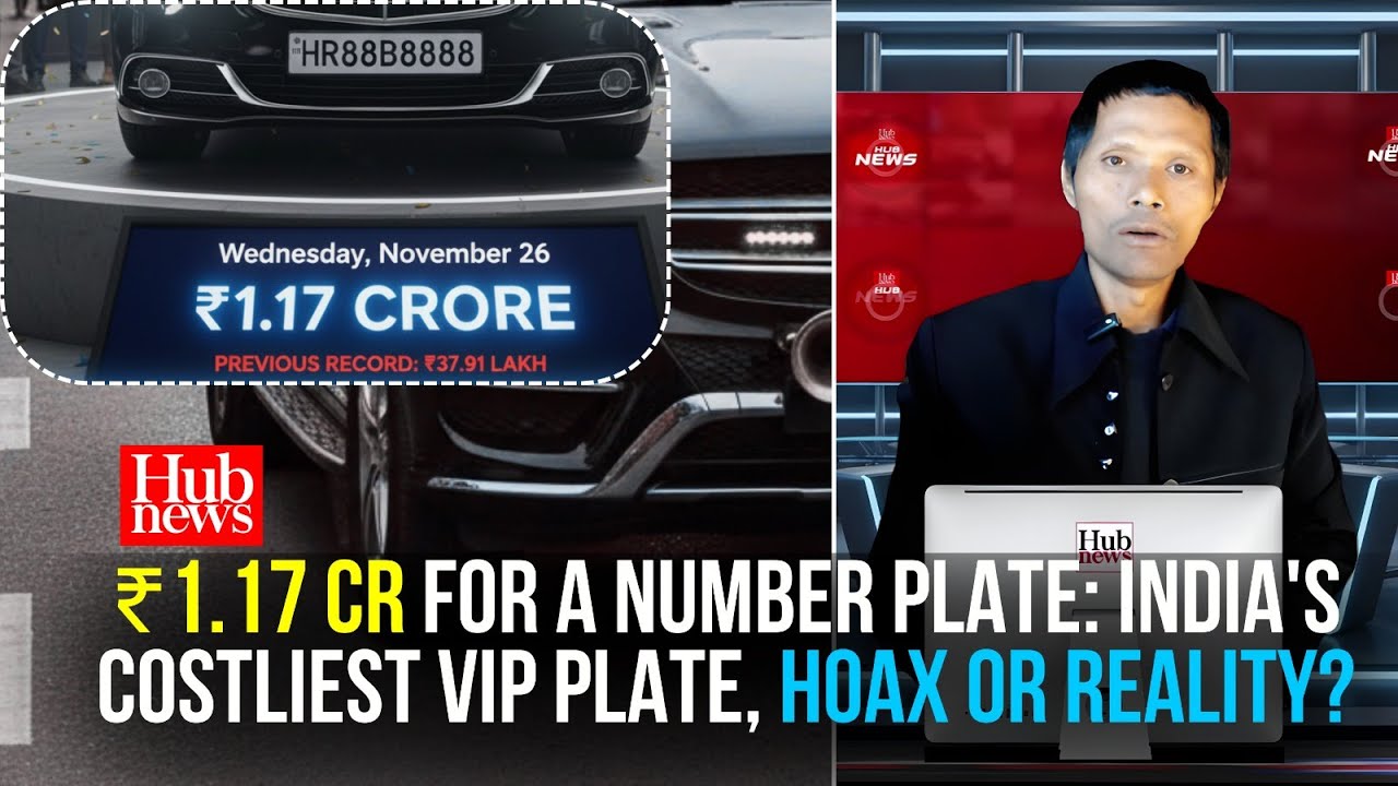 ₹1.17 Cr for a Number Plate: India's Costliest VIP Plate, Hoax or ...