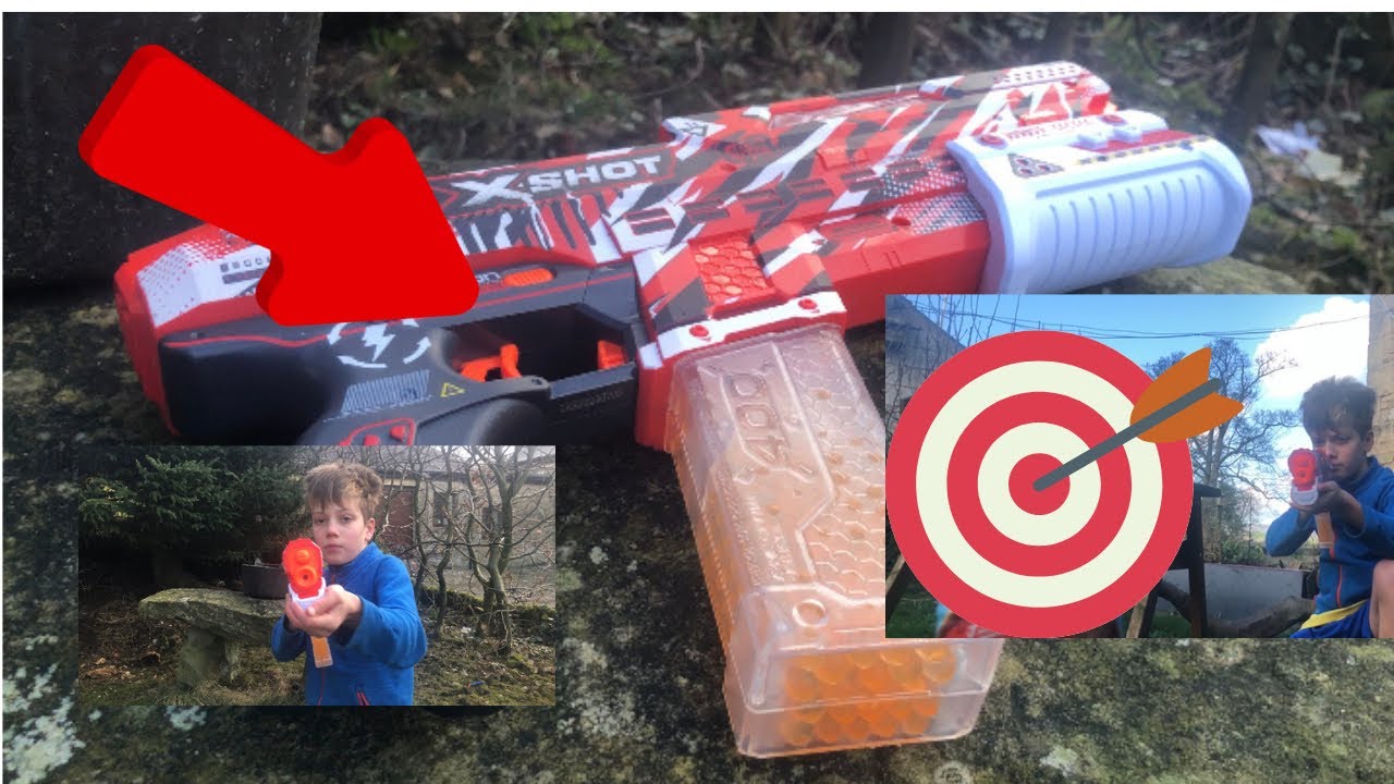 X shot clutch Galactic goo-shooter - YouTube