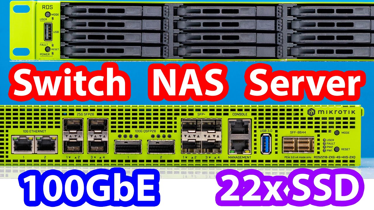 ULTIMATE Switch NAS Server from MikroTik with a Catch - YouTube