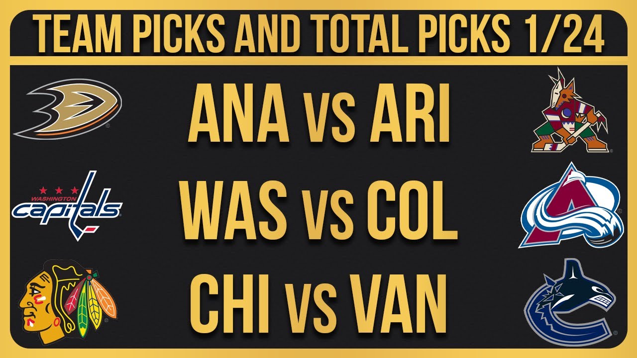 FREE NHL Picks Today 1/24/23 NHL Picks and Predictions - YouTube