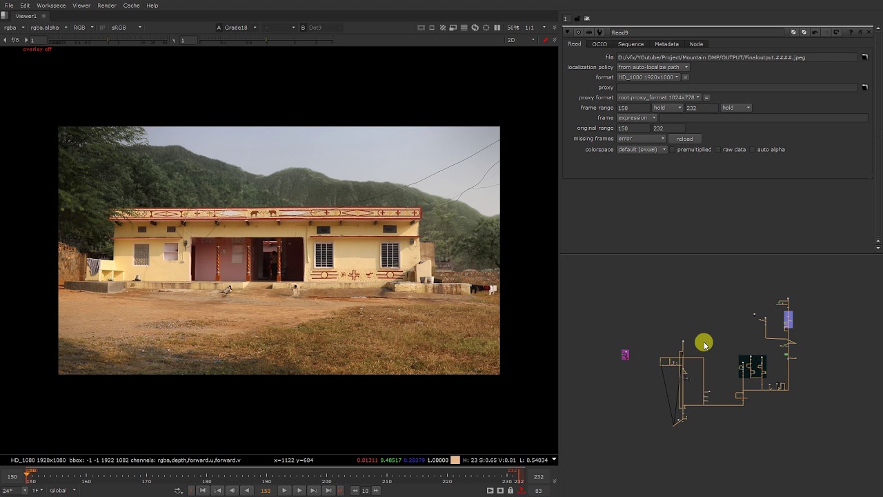 Adding mountain in Background Sky replacement - Nuke tutorial(Intro ...