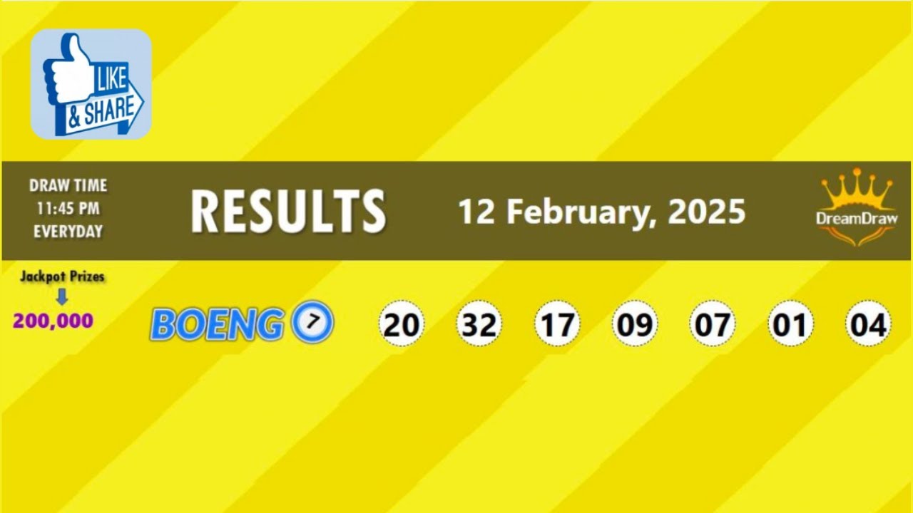 DREAM DRAW RESULTS TODAY | FEBRUARY 12, 2025 - YouTube