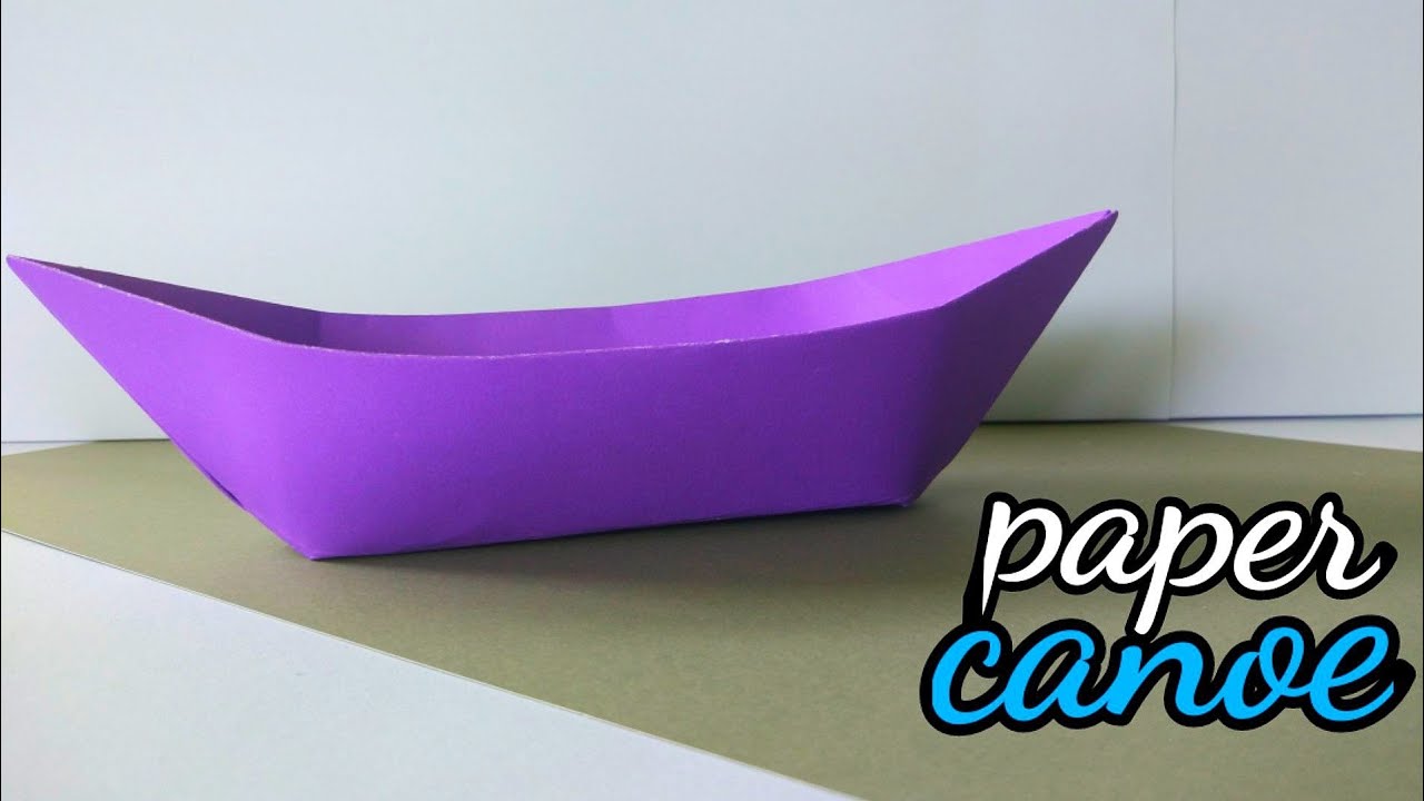 How To Make a Paper Canoe | IndoCreative - YouTube