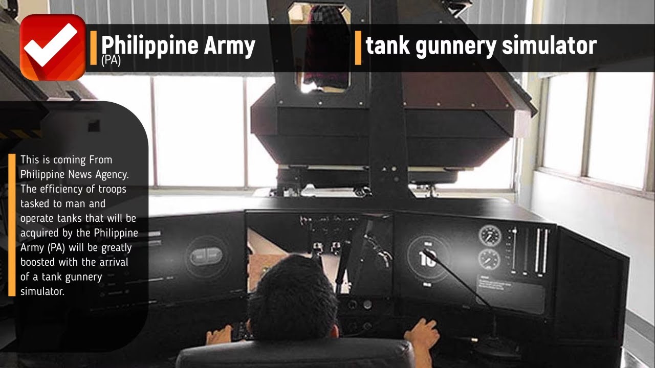PHILIPPINE ARMY TANK GUNNERY SIMULATOR ARRIVAL - YouTube