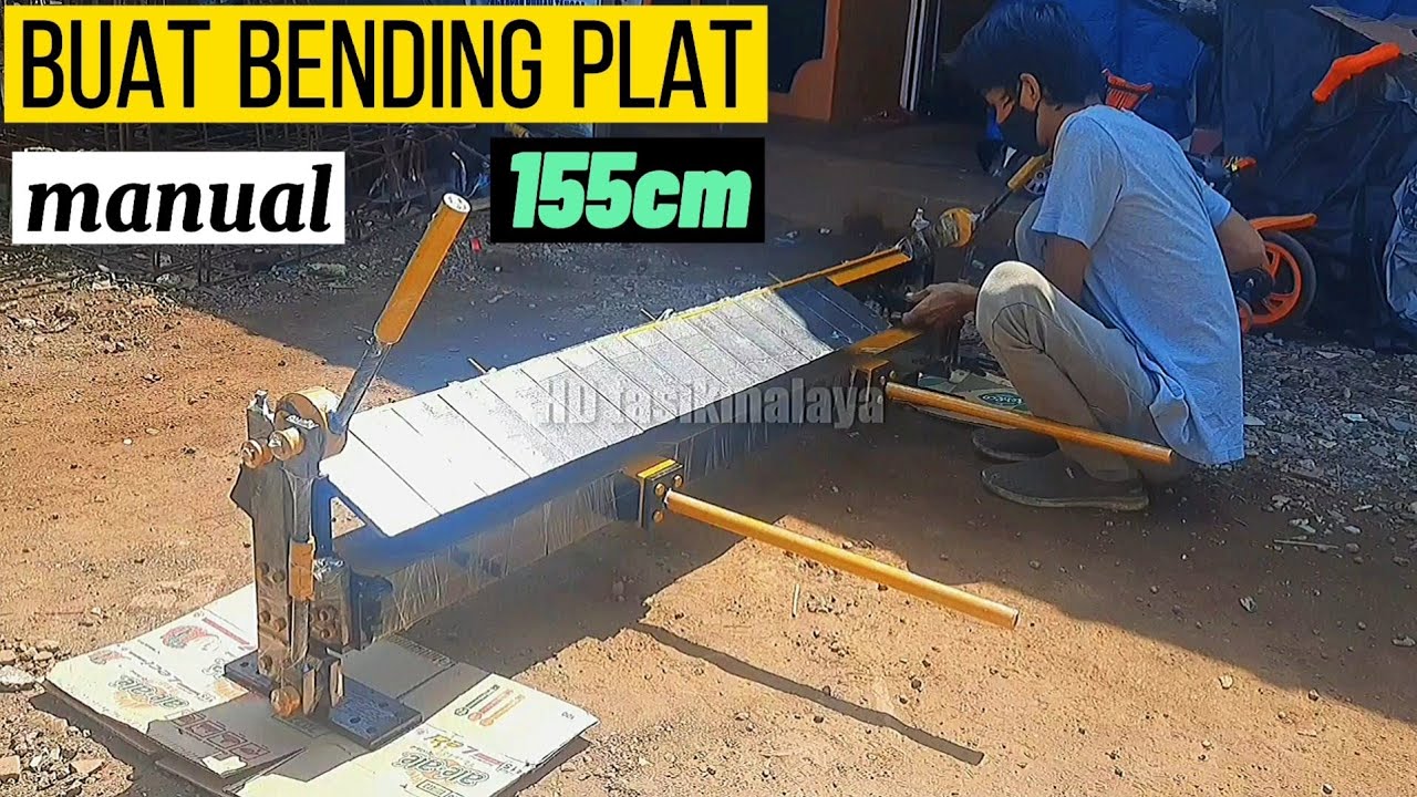 cara buat bending plat | penekuk manual - YouTube