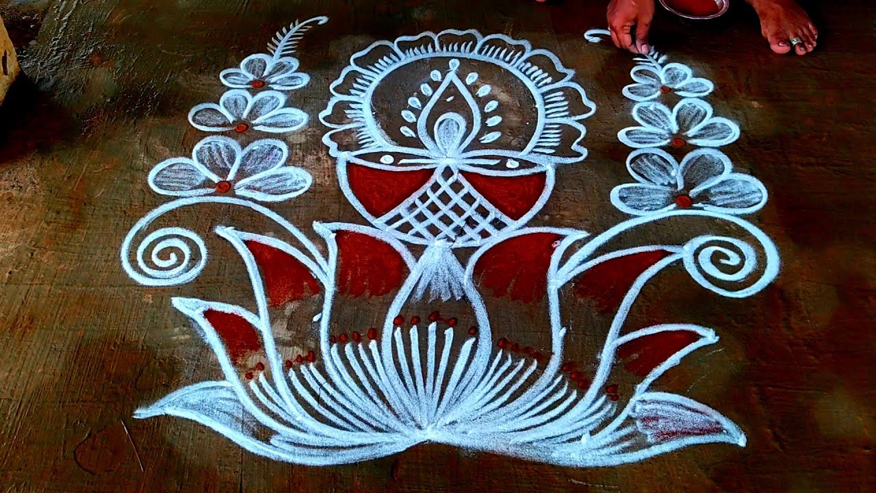 Deepavali 2023 kolam designs🌹Diwali rangoli designs🌹Deepam muggulu🌹Easy ...