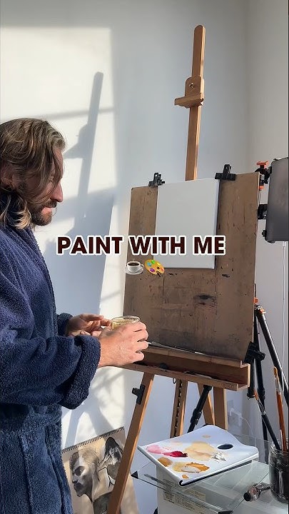 Paint a portrait with me #shorts - YouTube