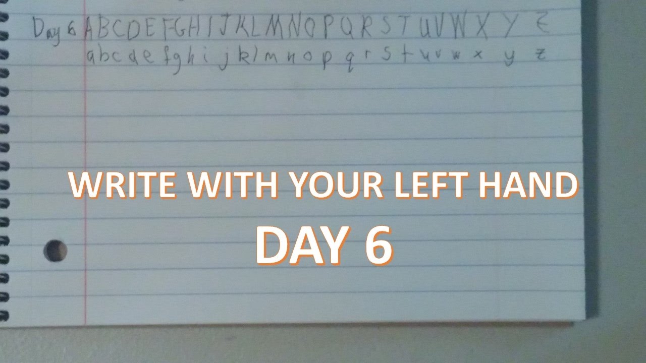 Learn to Write with your Left Hand | DAY 6 - YouTube