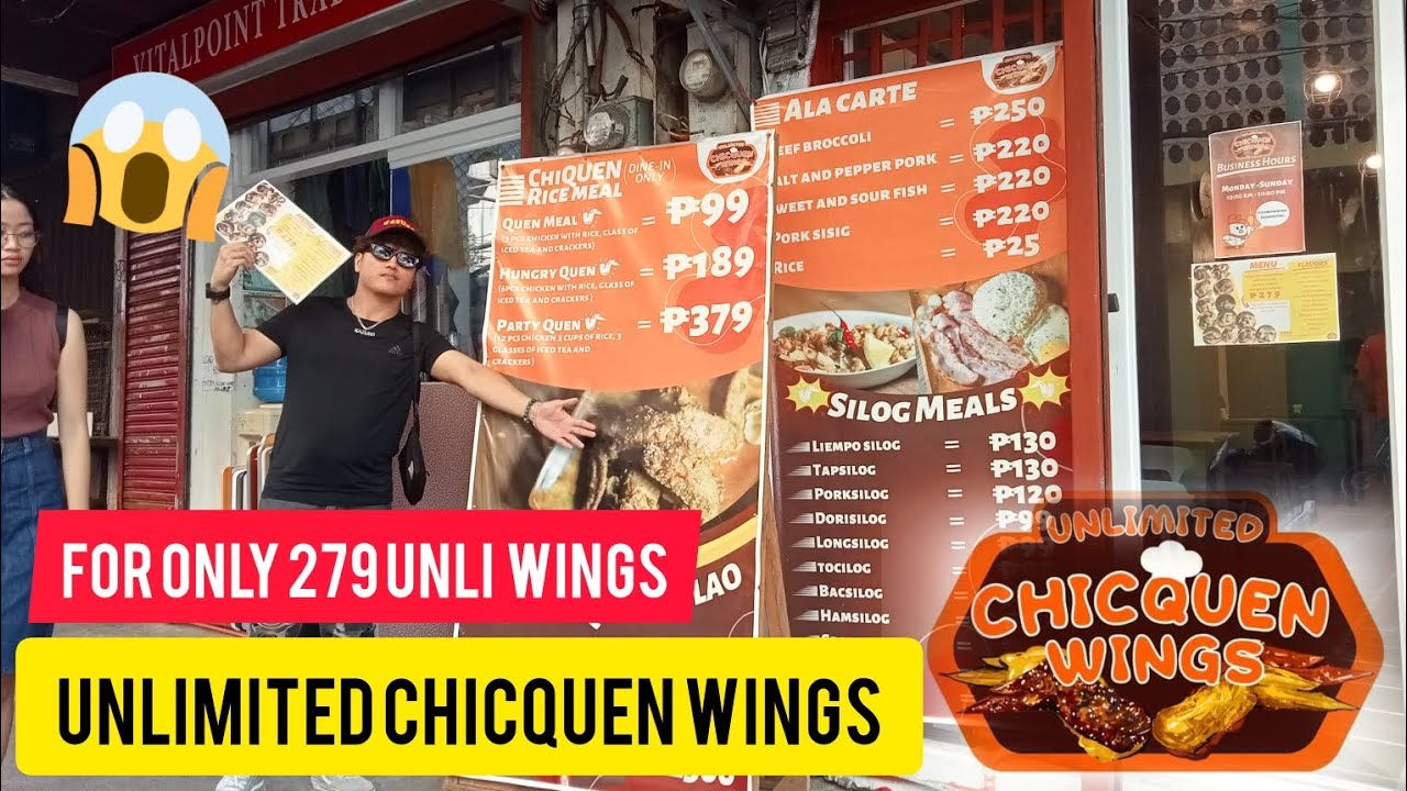 Unlimited ChicQuen Wings | PRINCE KAZUKO 和子 (FOR ONLY 279 UNLI WINGS ...