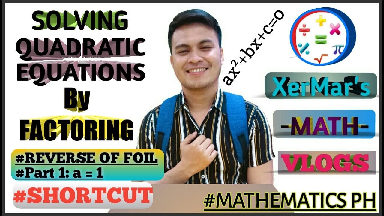 Solving Quadratic Equations by Factoring - Easy Shortcut - YouTube