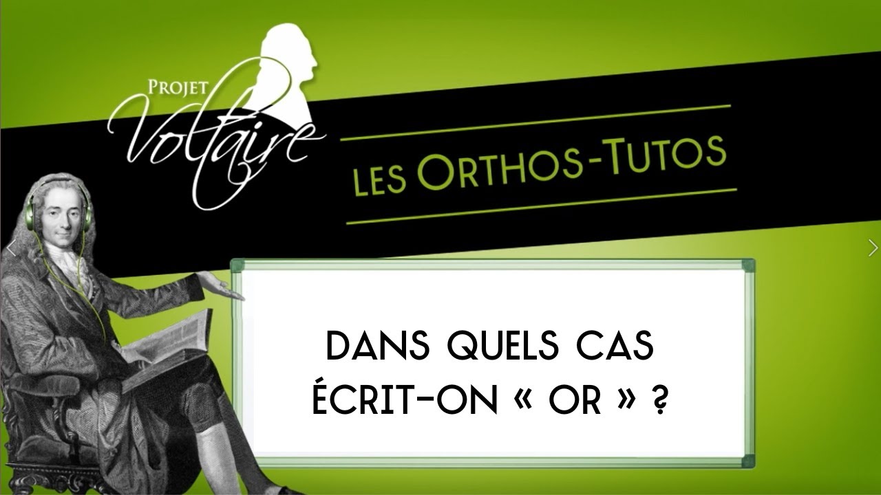« Or » ou « hors » : dans quels cas écrit-on « or » ? | Les Orthos ...